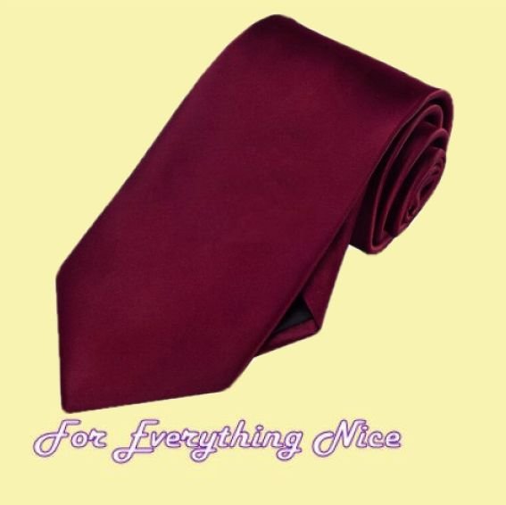 Burgundy Wine Formal Groomsmen Groom Wedding Straight Mens Neck Tie