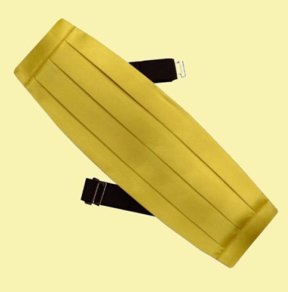 Metallic Gold Formal Groomsmen Groom Wedding Mens Cummerbund