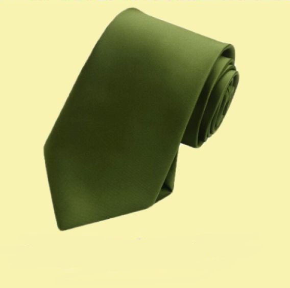Olive Green Formal Boys Ages 7-13 Wedding Straight Boys Neck Tie