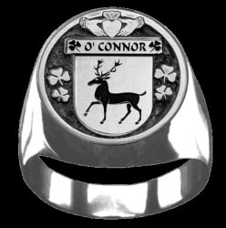 OConnor Of Corcomroe Irish Coat Of Arms Family Crest Mens Sterling ...