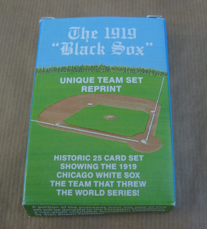 Chicago Black Sox White Sox of 1919. 25 Card Reprint Set. World Series ...