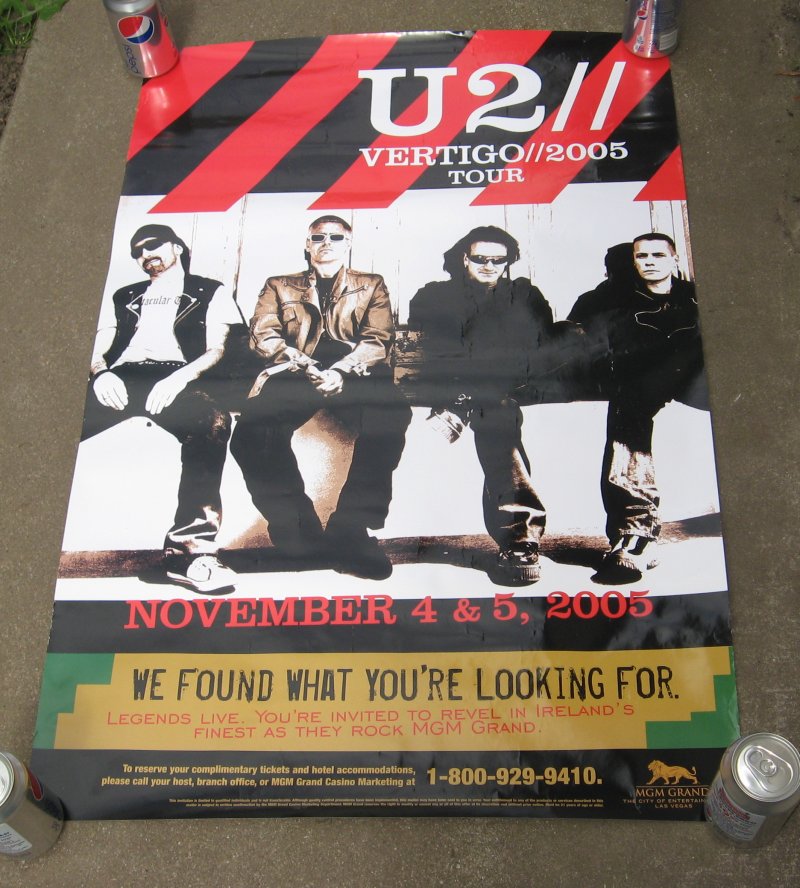 U2 Concert Poster, MGM Grand Las Vegas, Nov 4-5, 2005