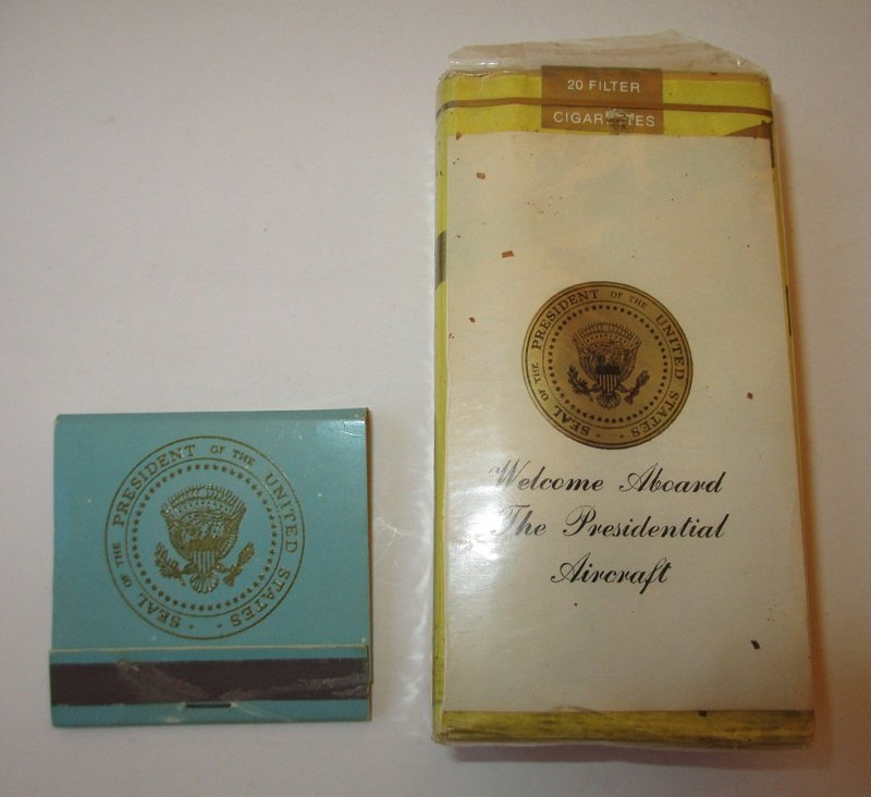 U.S. Presidential Aircraft Cigarettes and Matches, Johnson or Nixon