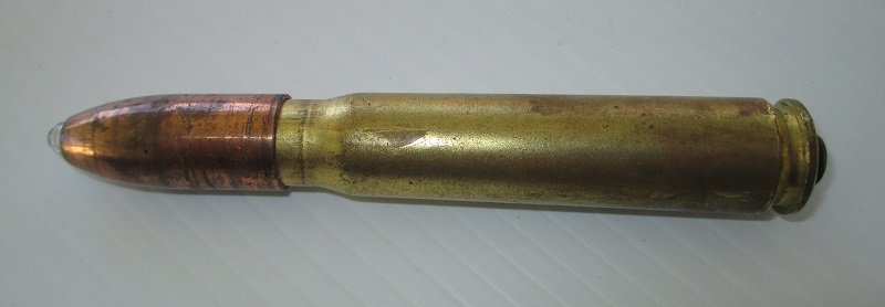 WWII Trench Art, Working Shell Flashlight, dated 1943