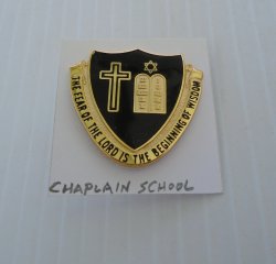 1 Chaplain School Insignia Pin, U.S. Army, 1961 - 1983