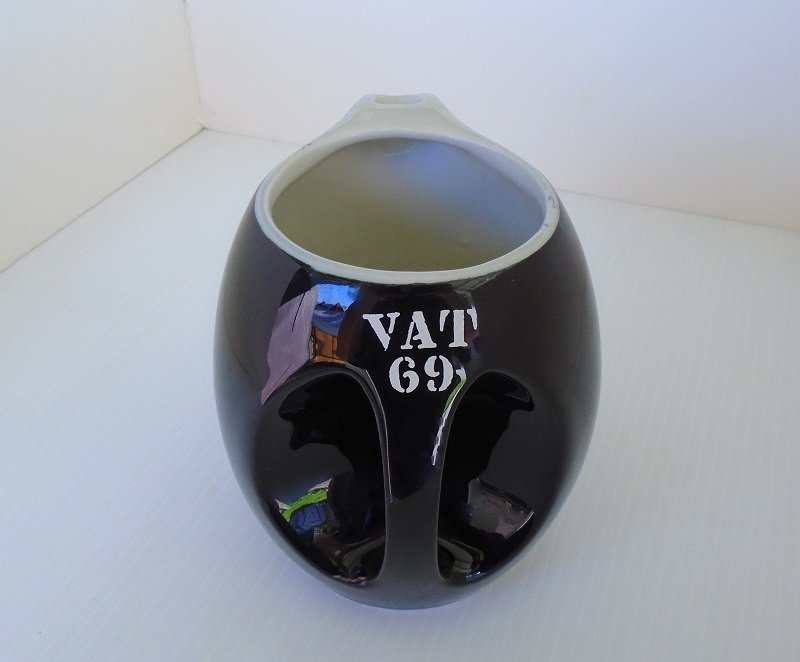 VAT 69 Scotch Whiskey Pitcher, Vintage, Possibly 1960s