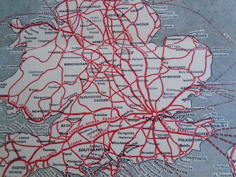 Ireland Train Route Map