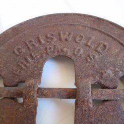 Spindle, 6 inch for Wood Stove, Pat 1915, Griswold, Erie PA