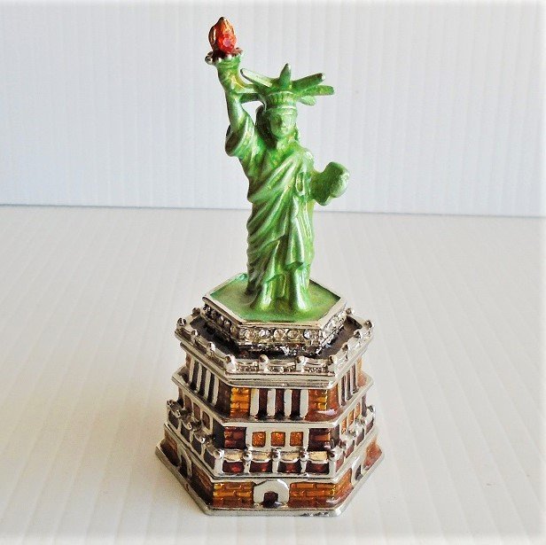 Lady Liberty, Statue of Liberty Trinket Box, Objet d’Art 103