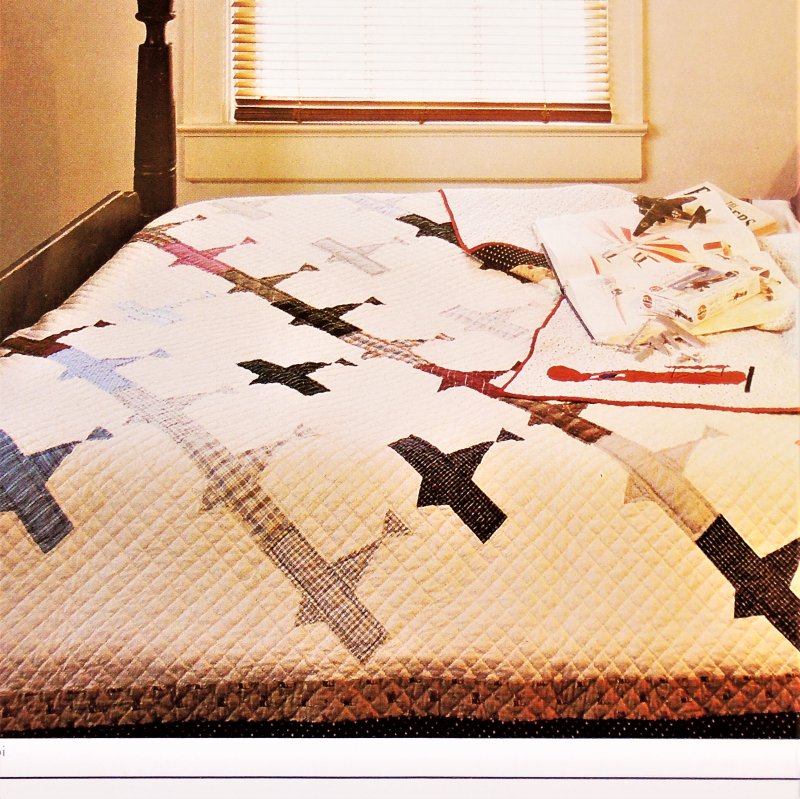 Airplanes Quilt Pattern with Templates