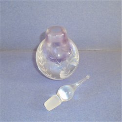 Vandermark Vintage Lavender Perfume Bottle, 4 inch