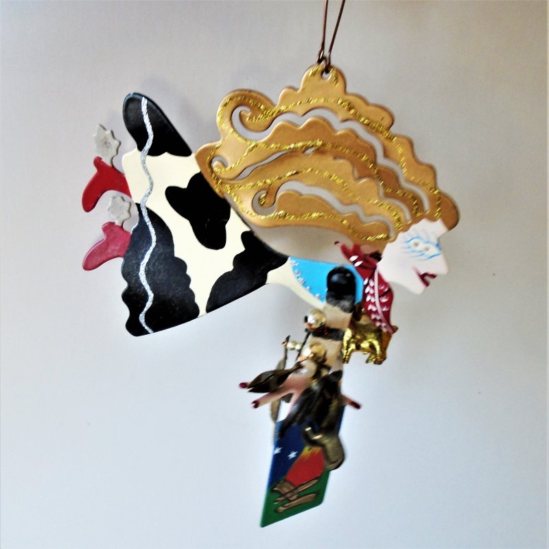 Silvestri Karen Rossi Cowgirl Whimsical Christmas Ornament