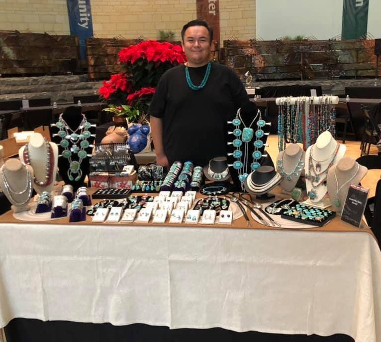 Navajo Royston Turquoise Silver Ring, Travis Teller, sz12