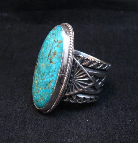 Navajo Sunshine Reeves Turquoise Sterling Silver Native American Ring ...