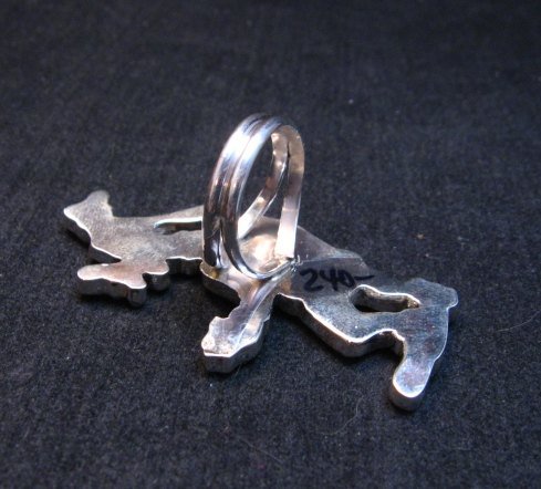 Native American Zuni Goofy Ring, Andrea Lonjose Shirley, sz6