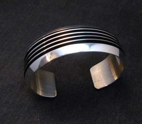 Native American Navajo Sterling Silver Unisex Cuff Bracelet Tom Hawk