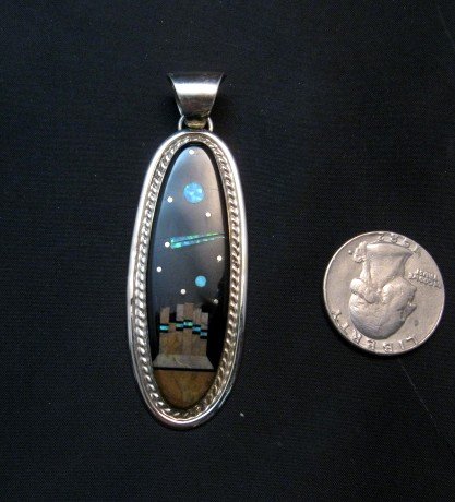 Long Navajo Monument Valley Night Sky Pendant, Matthew Jack