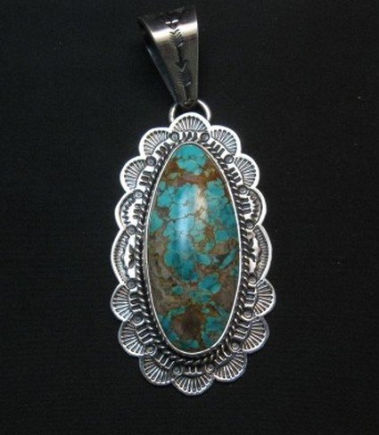 Navajo Sunshine Reeves Royston Turquoise Pendant