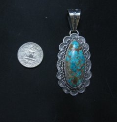 Navajo Sunshine Reeves Royston Turquoise Pendant