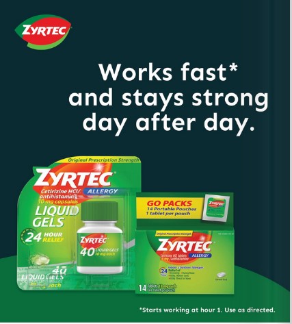 Zyrtec 10 Mg Liquigel Cap 25 By J & J Consumer