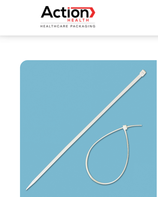 Cable Ties One Case Of 100 6W Self Locking Nylon By Action Health.
