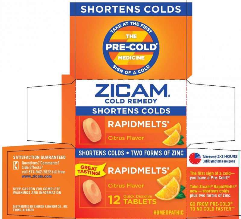 Zicam Cold Rapidmelts Citrus 25 Count By Emerson Healthcare Llc
