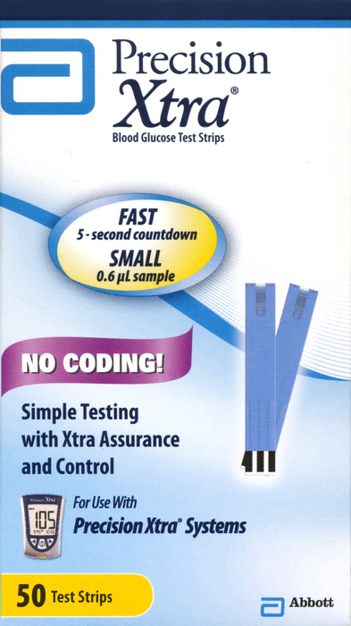 Precision Xtra Test Strip 50 Count By Abbott