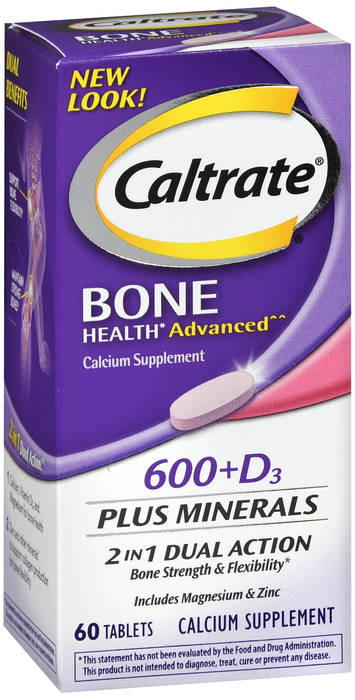 Case of 12-Caltrate 600-D Plus Mineral Tablet 60 Count