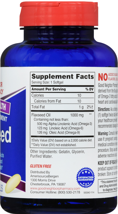 GNP Flaxseed 1000 mg Sgc 100