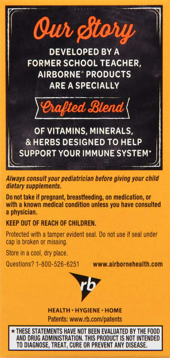 Airborne Immune Support Supplement 75 Gummies By Reckitt Benckiser