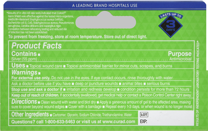 Curad Silver Solution Gel 0.5 Oz