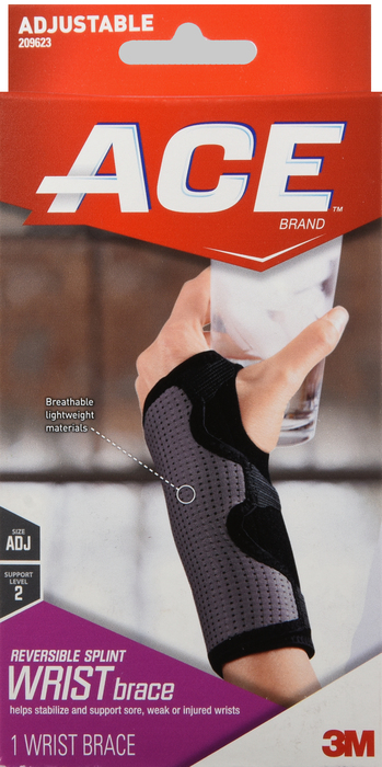 Ace Splint Wrist Brace Reversible Adjustible by 3M