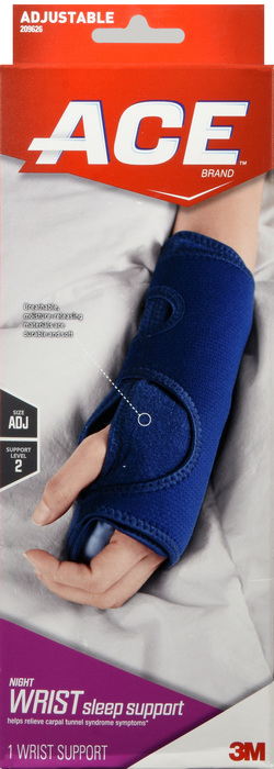 Ace Night Wrist Sleep Support Adjustable By 3M