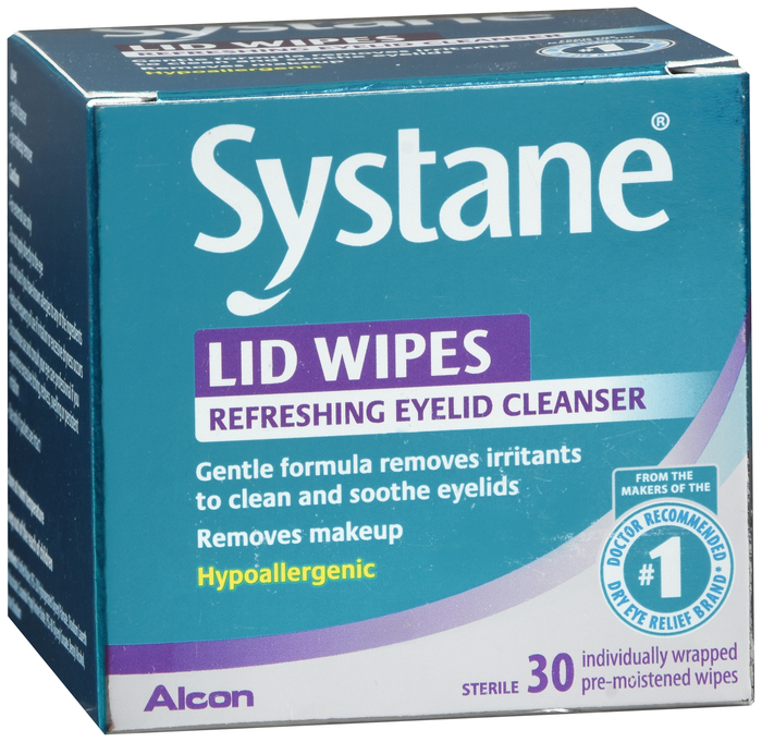 Case of 12-Systane Lid Wipe 30Ct by Alcon Lab