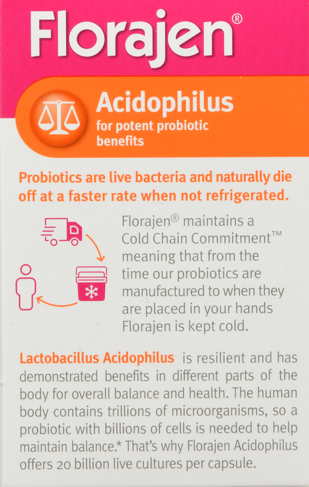 Florajen Acidophilus Capsule 30Ct