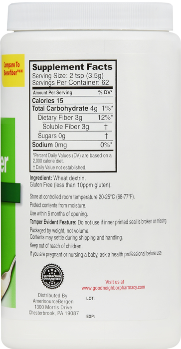 GNP Best Fiber Sugar Free 62Dose Pwd 8.3 Oz