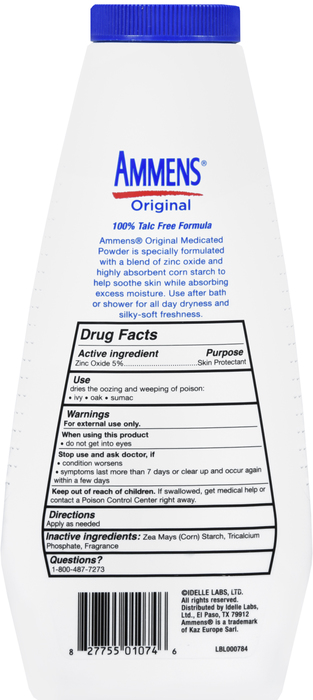 Ammens Original Medicated Powder new Talc Free Original - 11 oz-am
