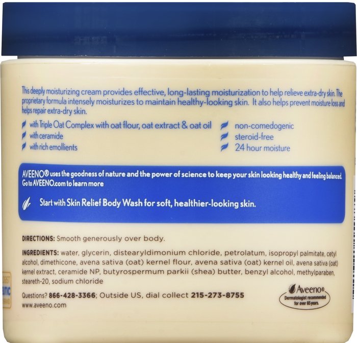 Aveeno Active Naturals Cream Skin Relief Moisture Repair 11 Oz by J&J USA