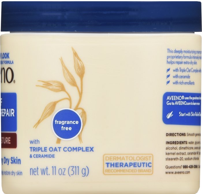 Aveeno Active Naturals Cream Skin Relief Moisture Repair 11 Oz by J&J USA