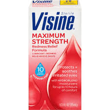 Visine Maximum Strength Redness Relief Lubricant Eye Drops .5 Fl.