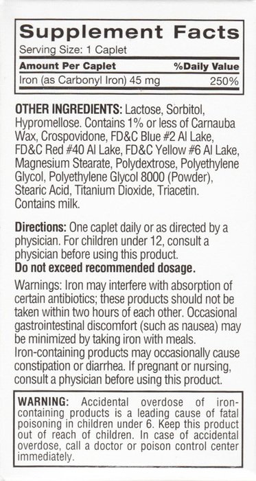 Feosol Carbonyl Iron Caplet 60Ct