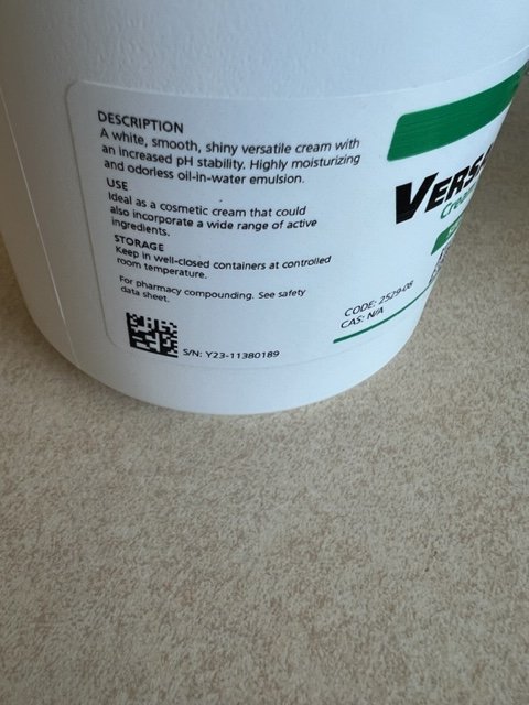 Versapro Cream Base 500Gm By Medisca