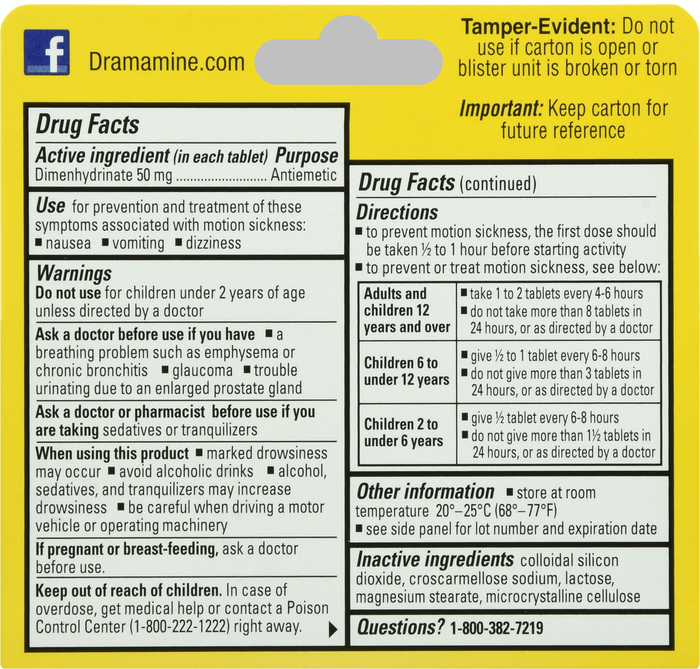 AmericanPharmaWholesale: DRAMAMINE