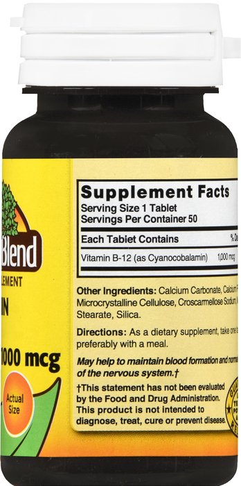 N/B Vit B-12 1000 mcg Tab 50 By National Vitamin Co