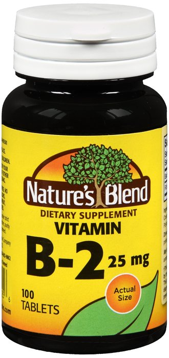 N/B Vit B-2 25 mg Tab 100 By National Vitamin Co