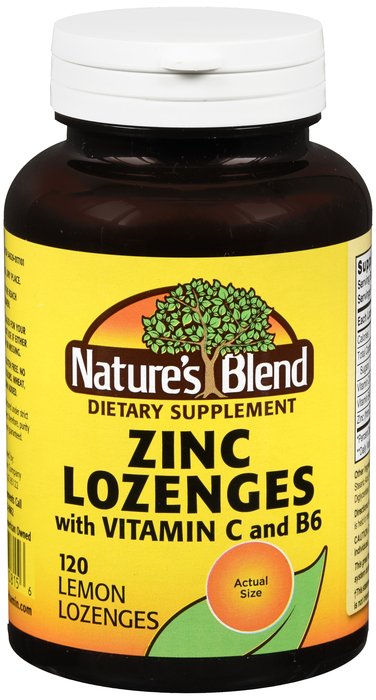 Natures Blend Zinc Lozenge With Vitamin C 120 Count Natures Blend