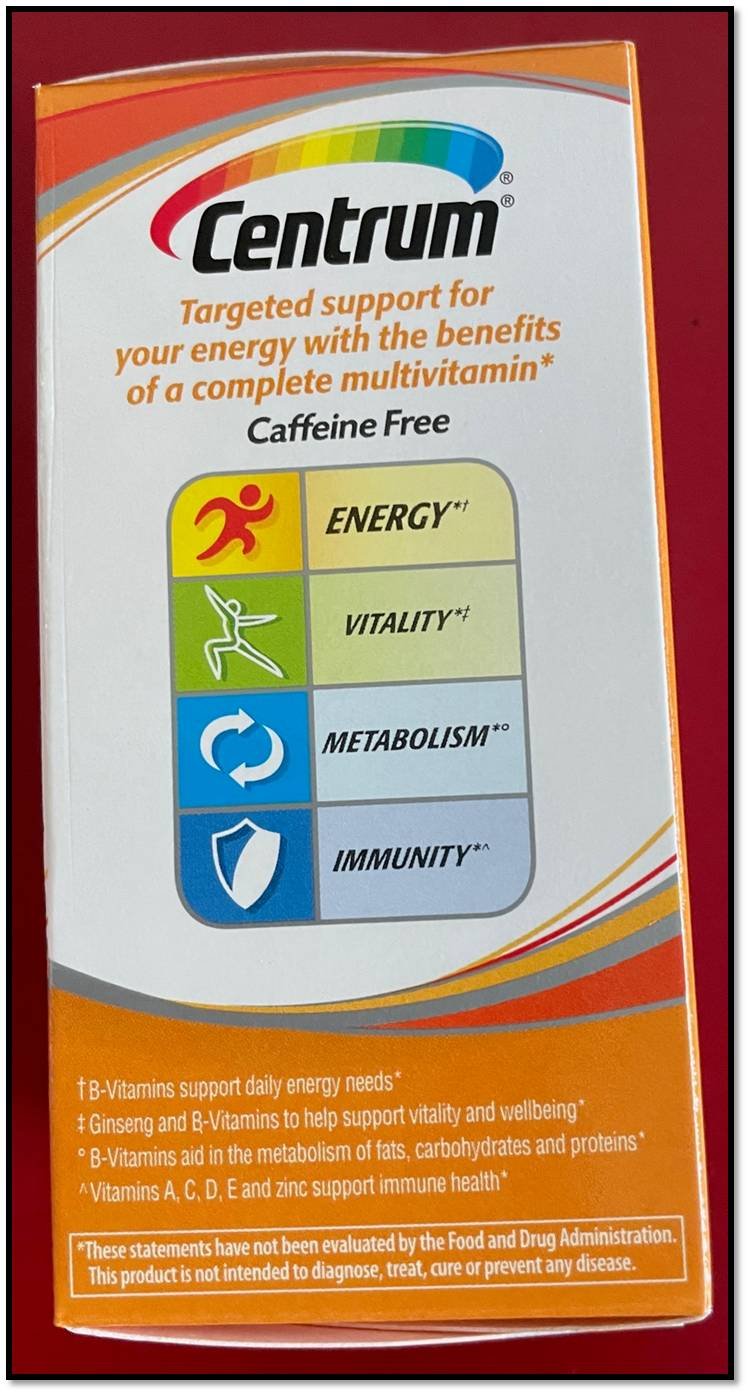 Centrum Specialist Multivitamin And Multimineral Energy Tablets