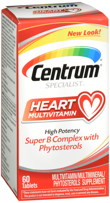 Case of 12-Centrum Specialist Heart Tablet 60 Count