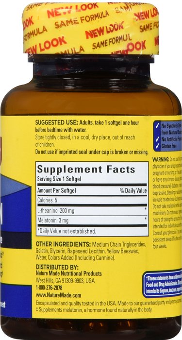 Melatonin Plus Softgel 60 Count Nature Made