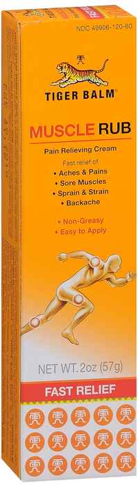 Case of 60-Tiger Balm Active Muscle Rub Cream 2oz by Prince of Peace